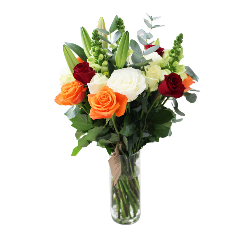 Mixed Roses Vase arrangement VM14 · Cuddlez n Flowers